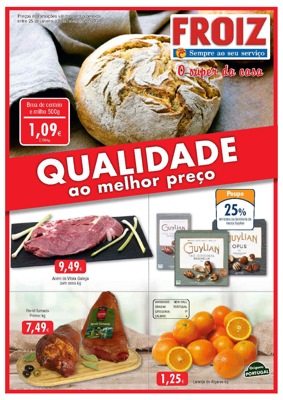 Folheto Supermercados Froiz Promoções 25 janeiro a 8 fevereiro - O Caça ...