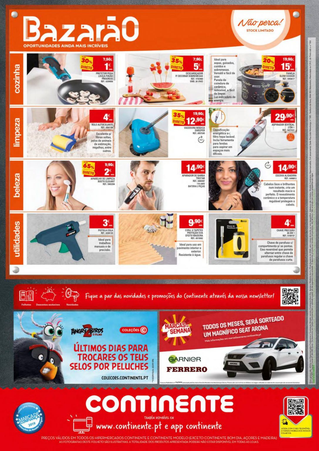 Folheto Continente Bazarão até dia 10 fevereiro - O Caça Promoções