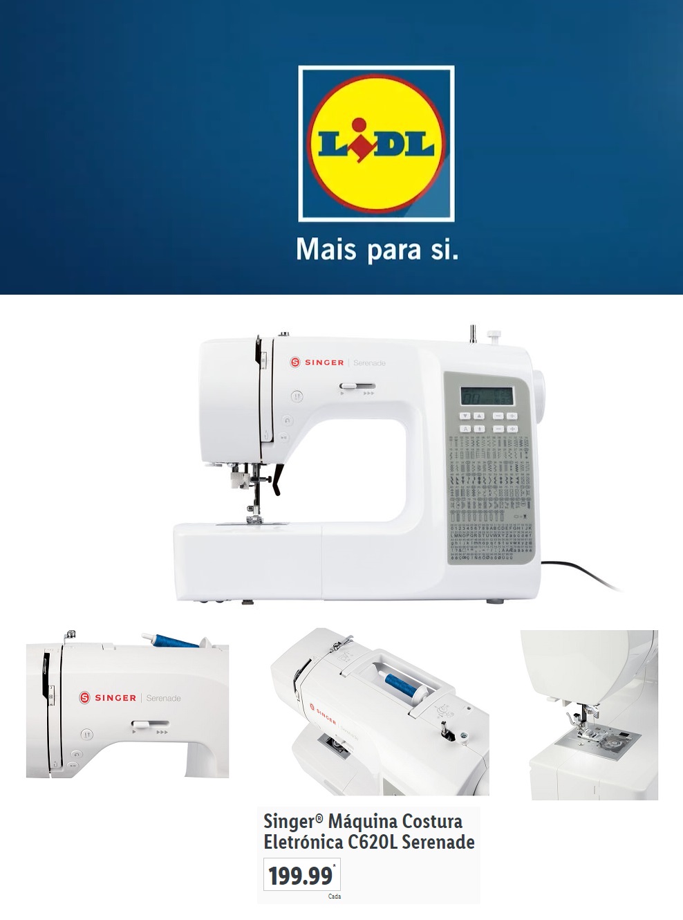 Alerta LIDL! Antevisão Destaque Máquina de Costura Singer a partir 6 ...