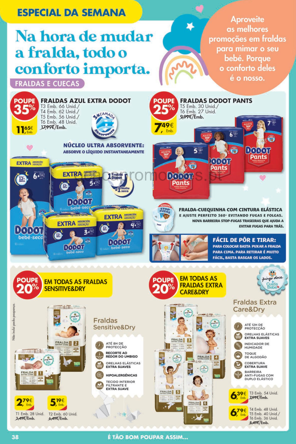 Promoções Fraldas! Todos os descontos Supermercados até 50% a partir 30 ...