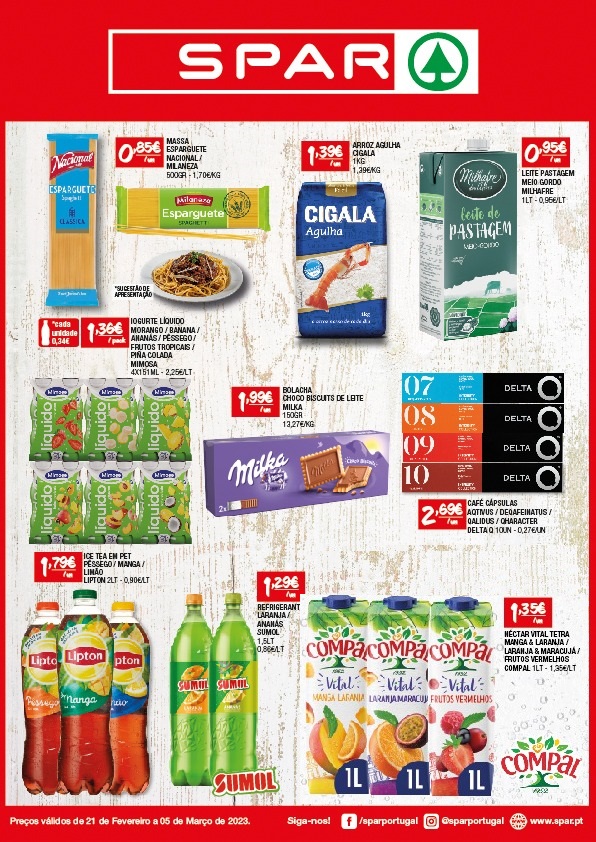 Antevisão Folheto SPAR Promoções 21 fevereiro a 5 março - O Caça Promoções
