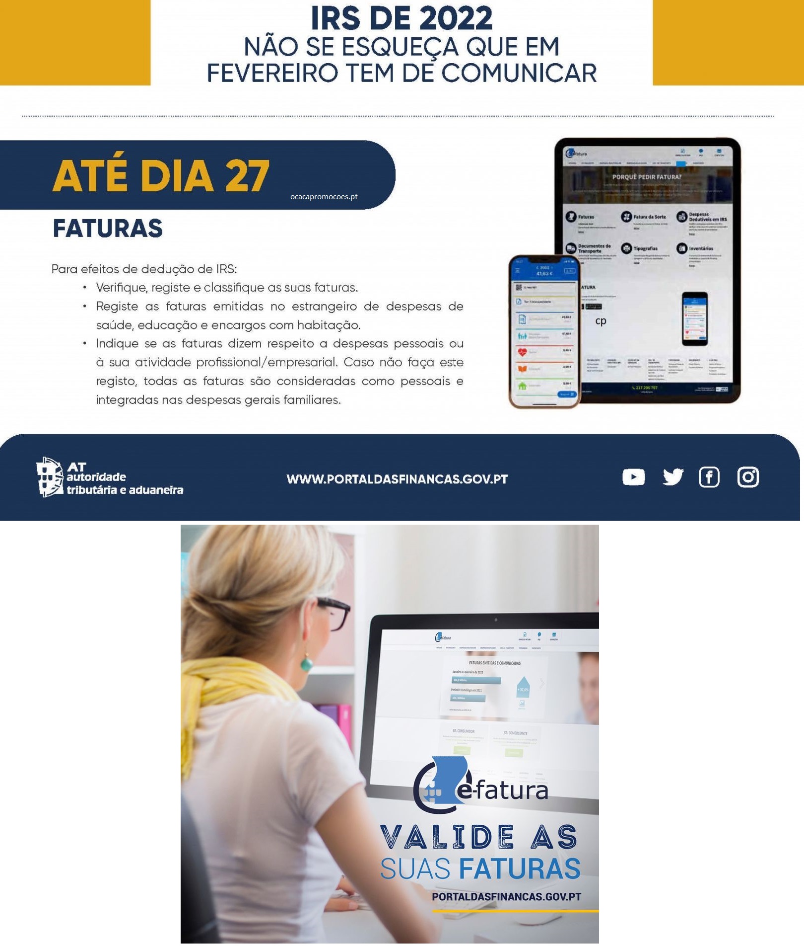Informação das Finanças sobre o IRS! O que tem de fazer até 27 ... Informação das Finanças sobre o IRS! O que tem de fazer até 27 ...