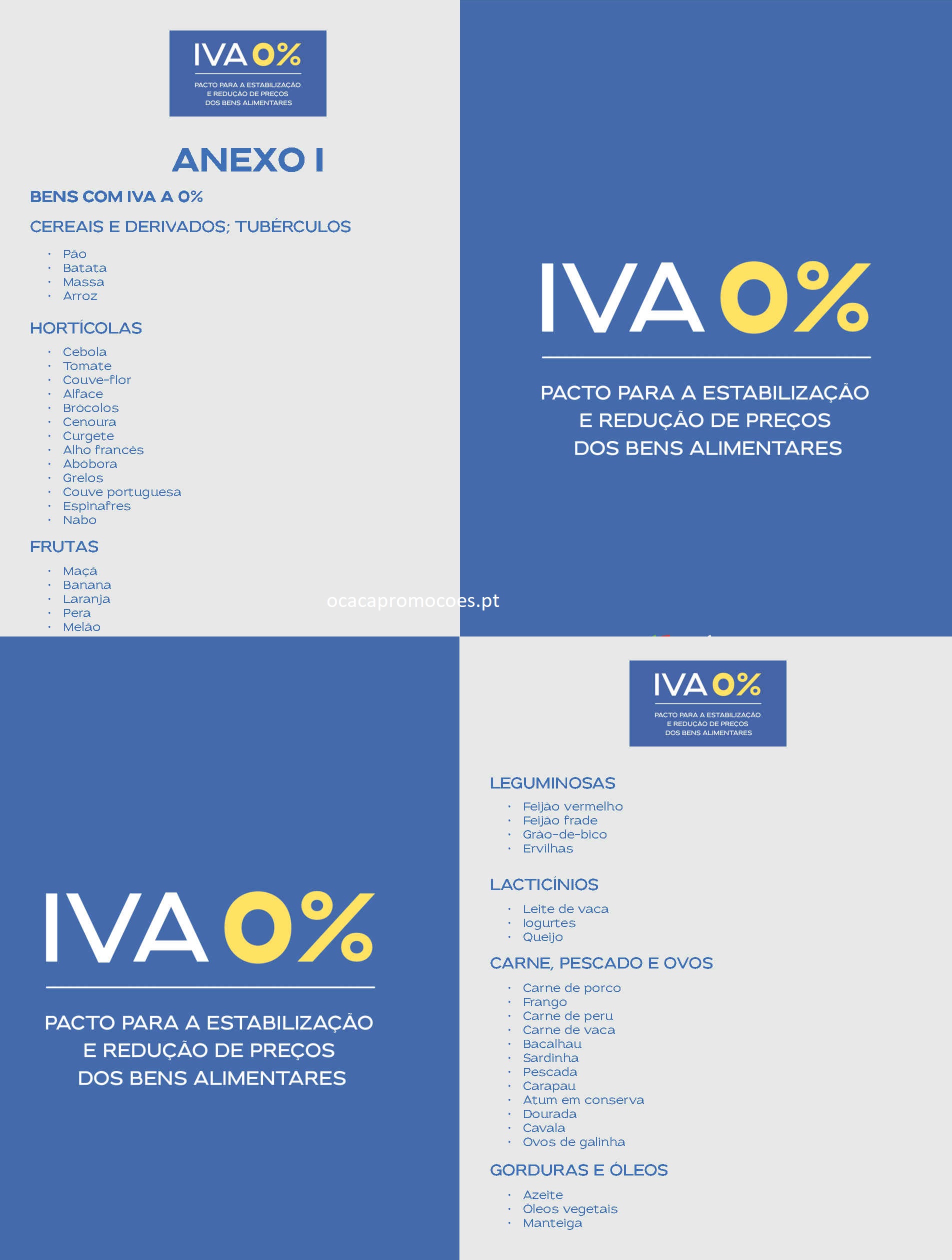 Cá estão Todos os 44 Produtos com IVA Zero! - O Caça Promoções