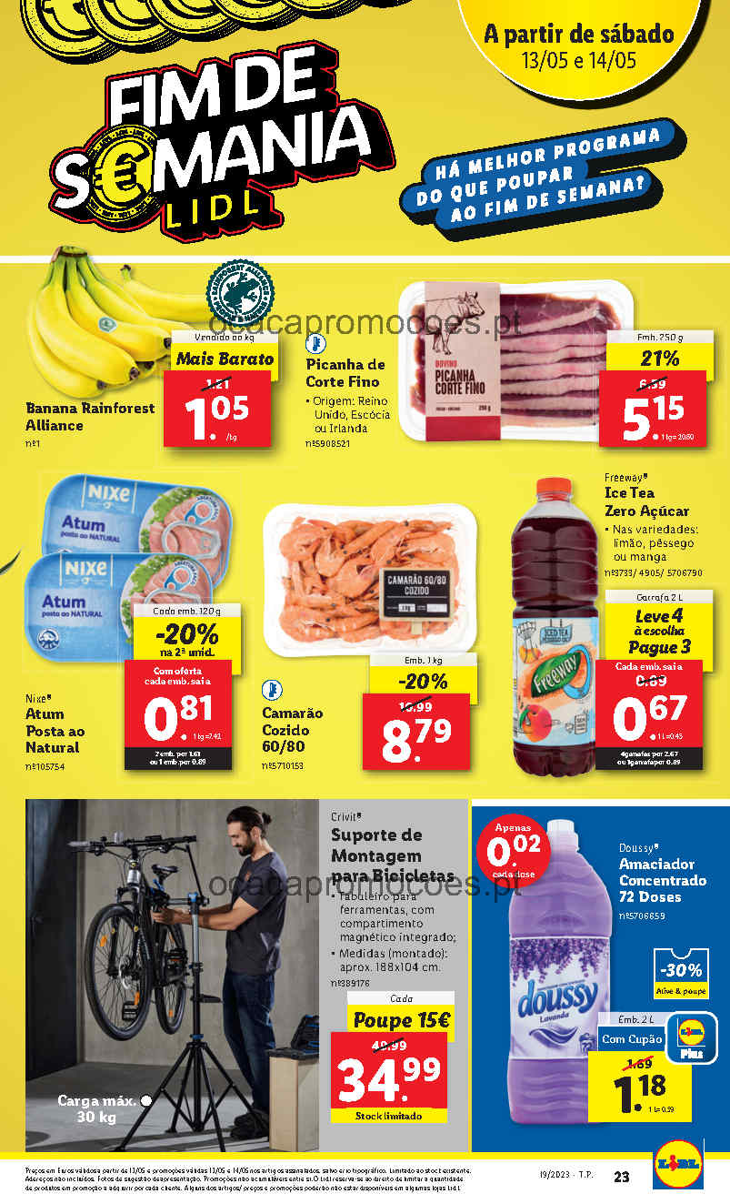 Antevisão Folheto LIDL Fim de Semana 13 maio a 14 maio - O Caça Promoções
