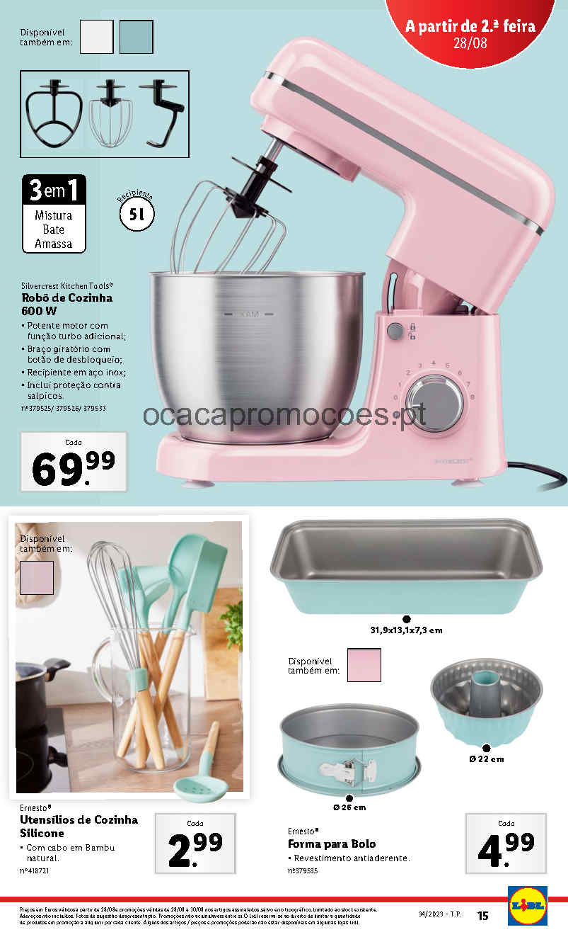 Folheto LIDL BAZAR Novidades COZINHA Antevisão Promoções 28 agosto a 30 ...