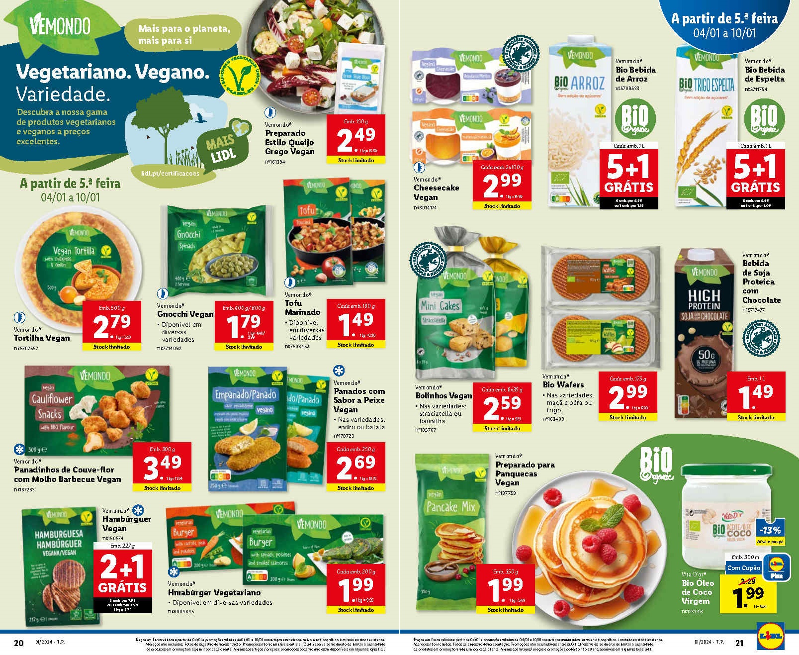 Antevisão Folheto LIDL Vegetariano e Vegan Promoções 4 janeiro a 10 ...