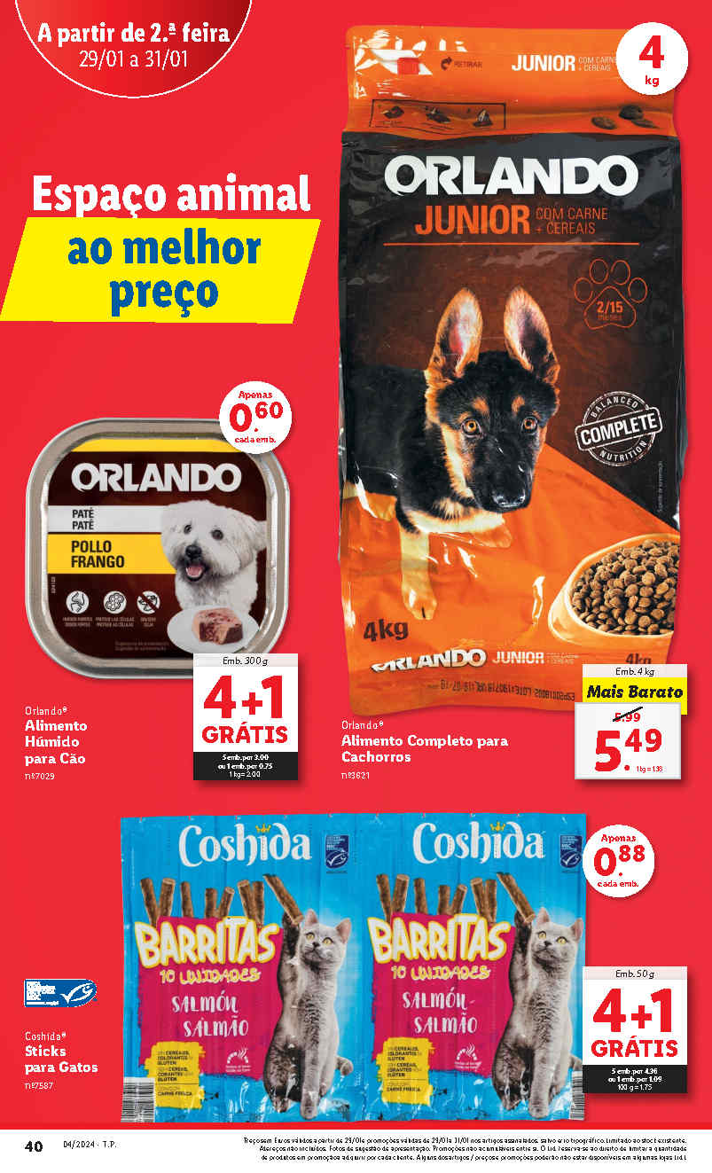 Folheto LIDL Pets Antevisão Promoções 29 janeiro a 31 de janeiro - O ...
