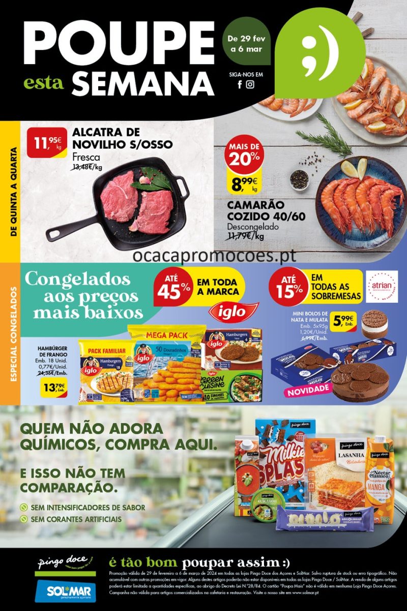 Folheto PINGO DOCE Açores Promoções 29 fevereiro a 6 março - O Caça ...