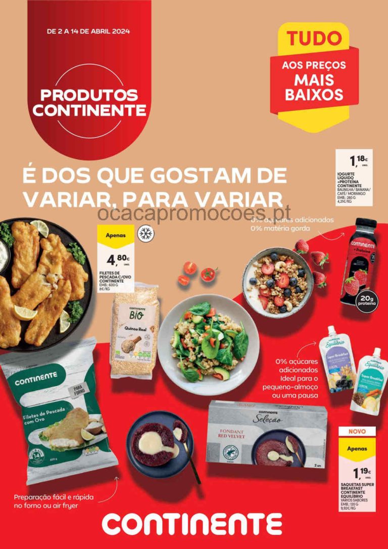 Folheto CONTINENTE Feira produtos Continente Promoções 2 a 14 de abril ...