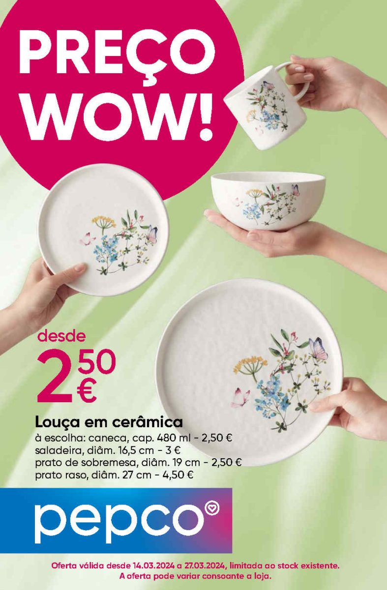 Folheto PEPCO Bazar Promoções 14 março a 27 março - O Caça Promoções