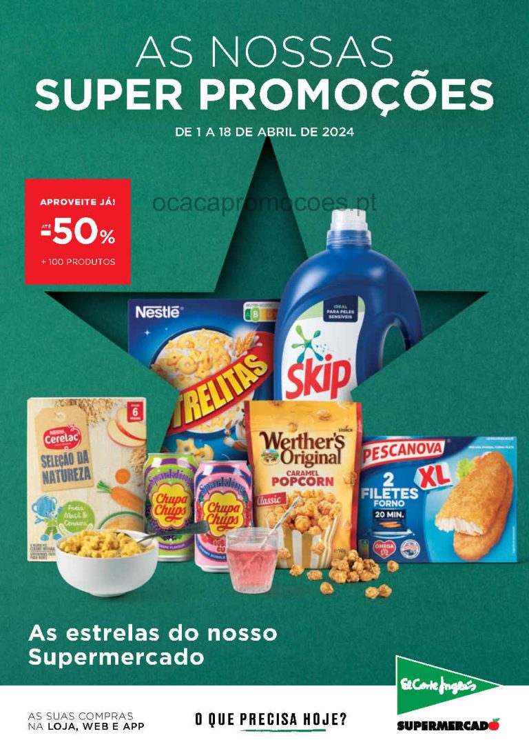 Folheto Supermercados EL CORTE INGLÉS Promoções 1 abril a 18 abril - O ...