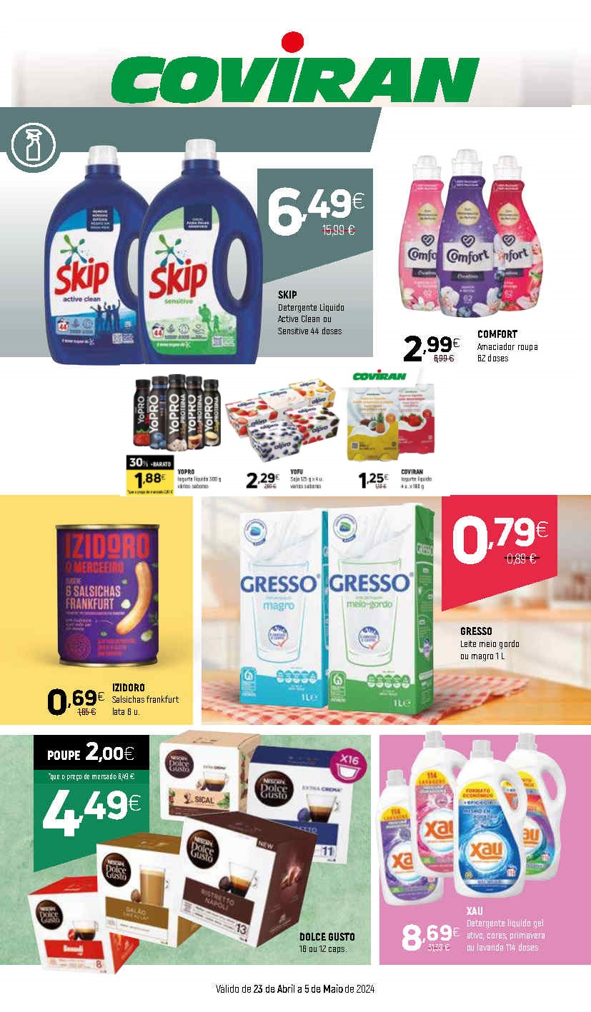 Antevisão Folheto COVIRAN Promoções 23 abril a 5 maio - O Caça Promoções