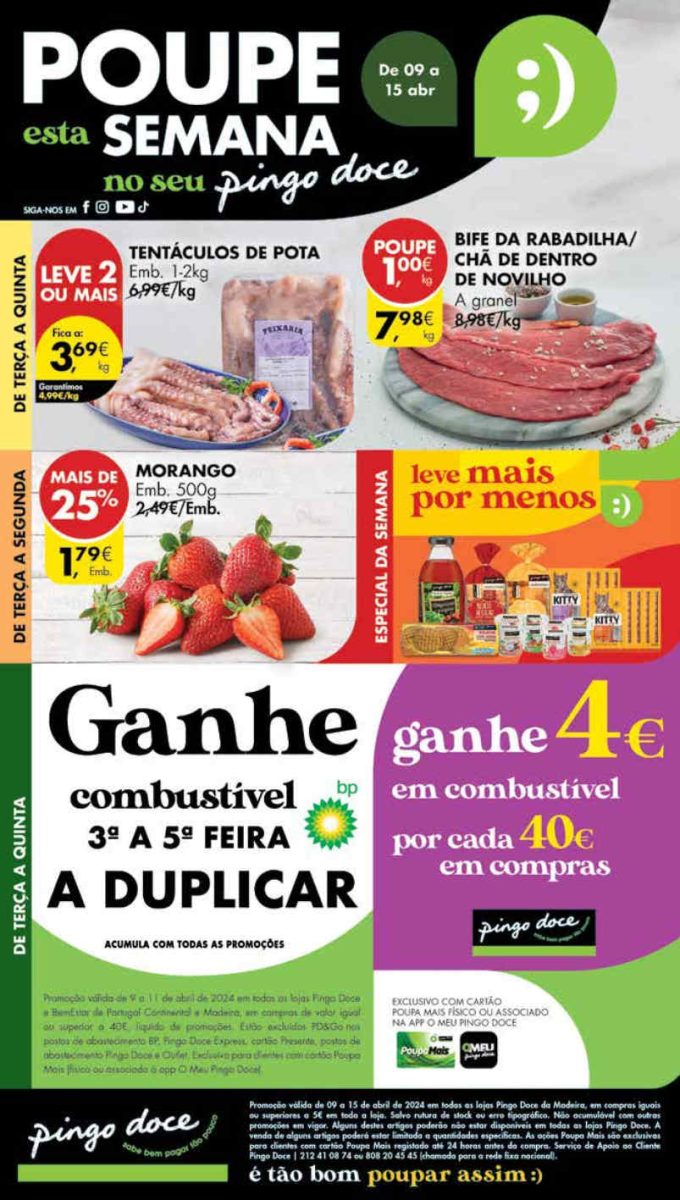 Folheto PINGO DOCE Madeira Promoções 9 abril a 15 abril - O Caça Promoções