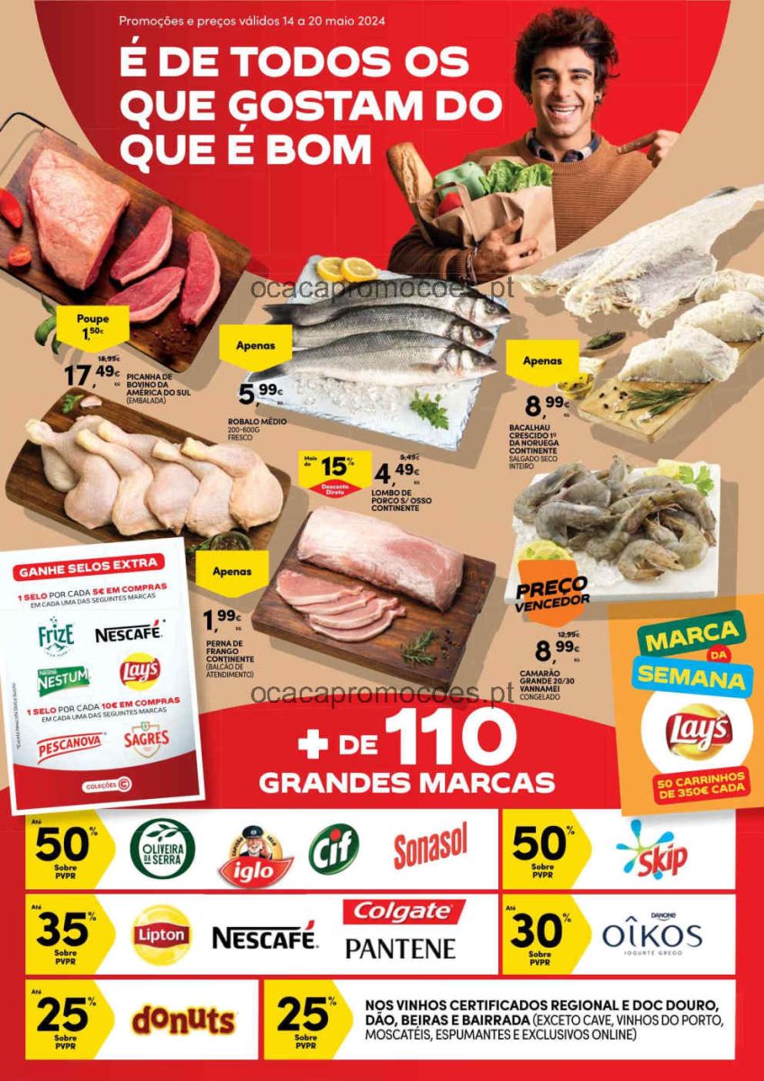 Antevisão Folheto CONTINENTE Promoções 14 a 20 de maio - O Caça Promoções