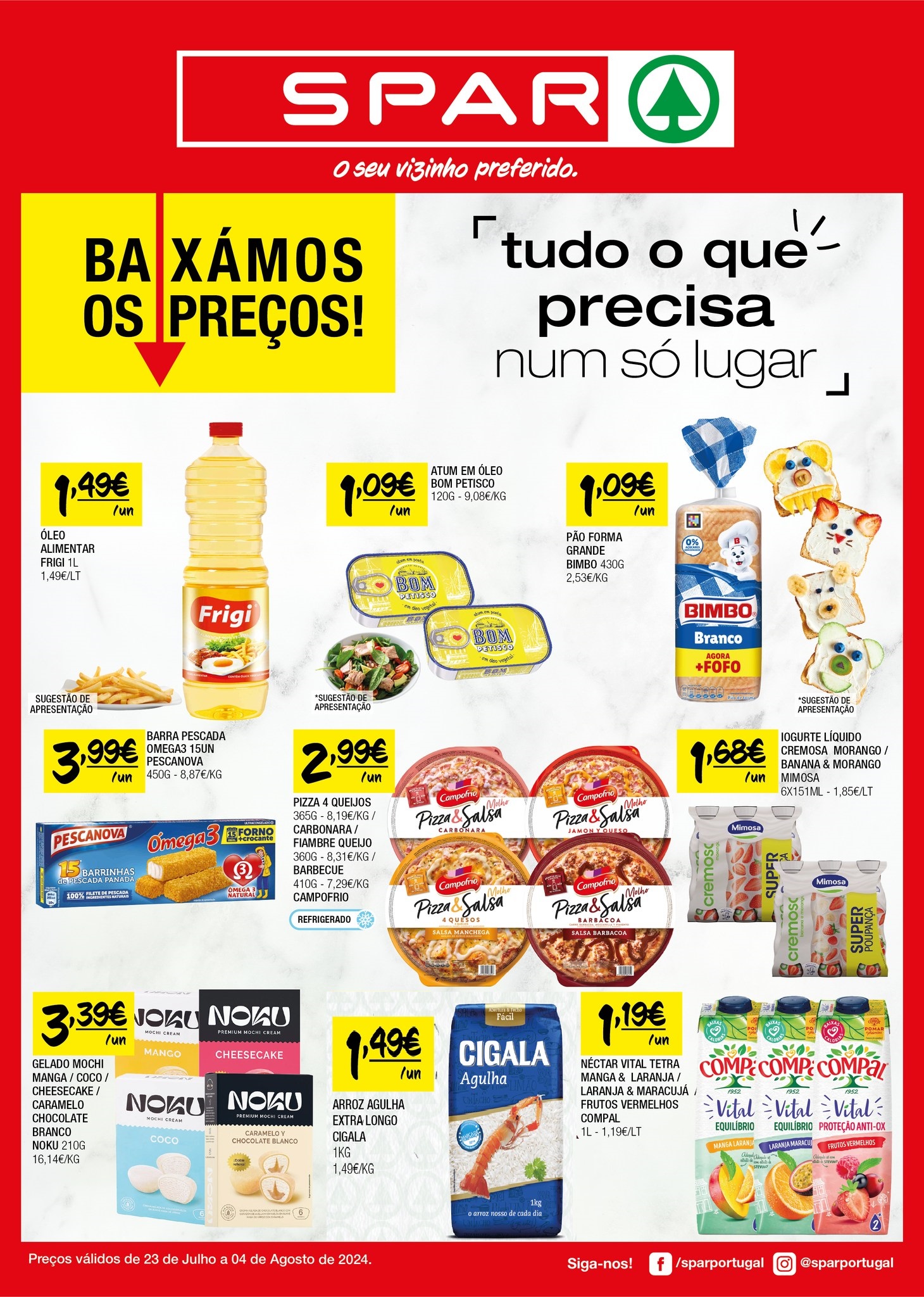 Folheto SPAR Promoções 23 julho a 4 agosto - O Caça Promoções