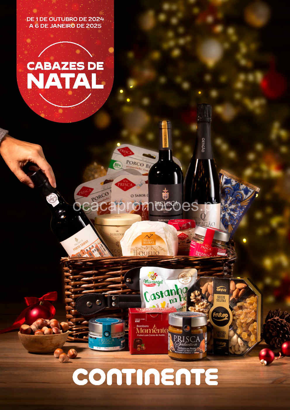 Folheto CONTINENTE Cabazes de Natal Promoções 1 outubro a 6 de janeiro ...