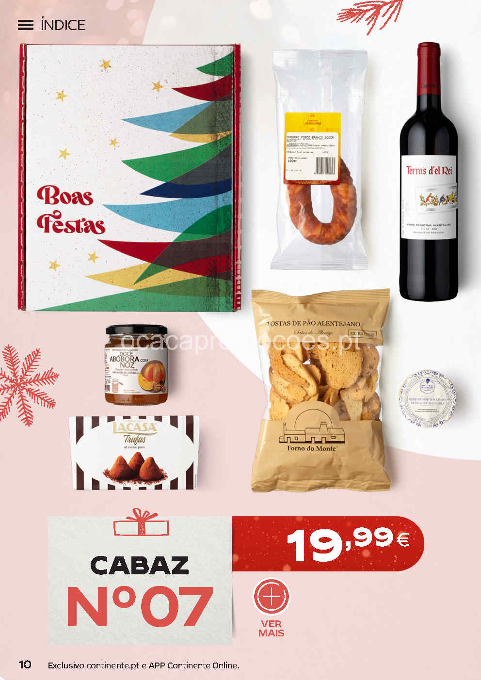Folheto CONTINENTE Cabazes de Natal Promoções 1 outubro a 6 de janeiro ...