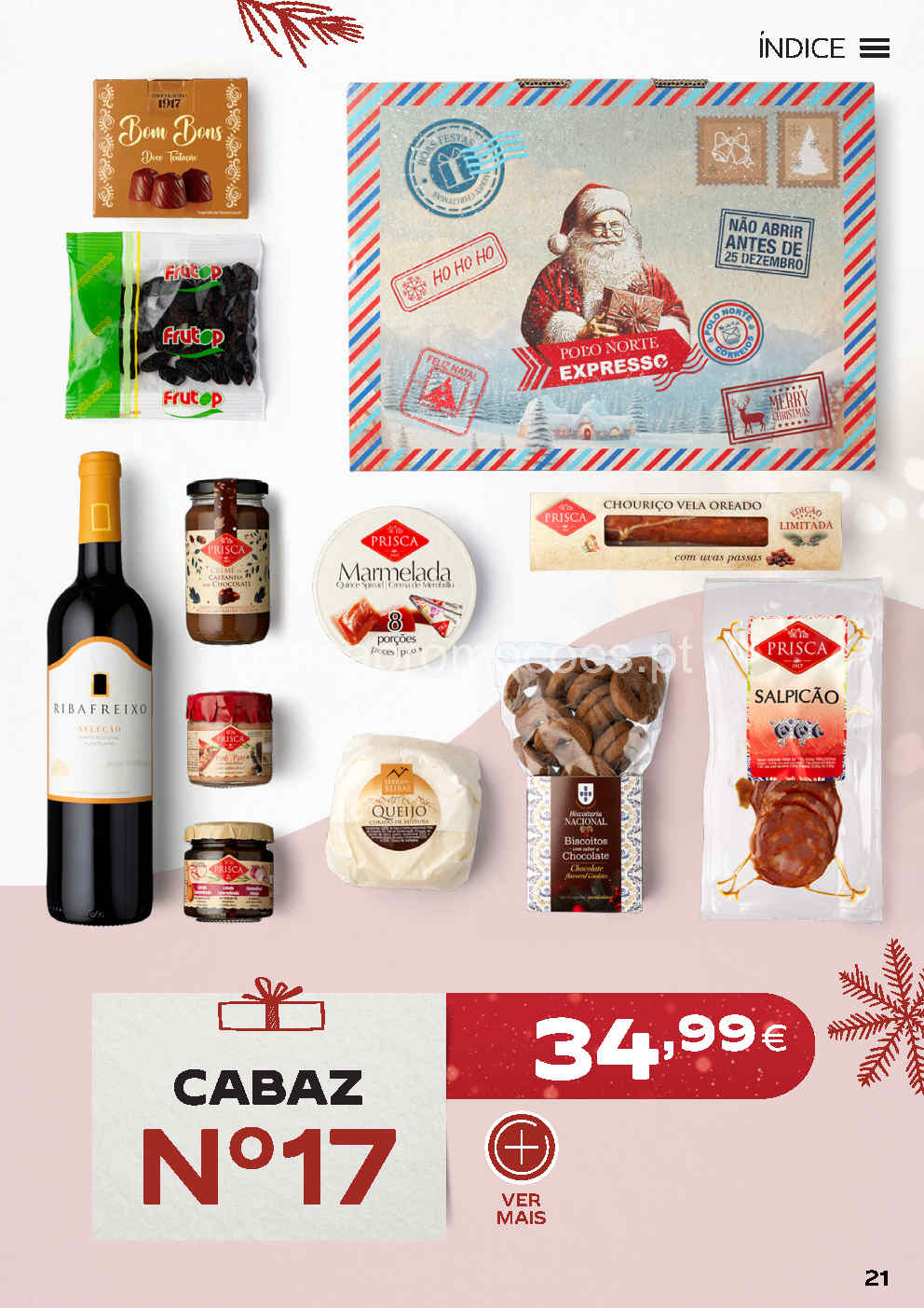 Folheto CONTINENTE Cabazes de Natal Promoções 1 outubro a 6 de janeiro ...