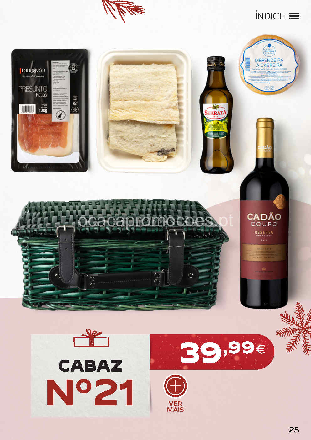 Folheto CONTINENTE Cabazes de Natal Promoções 1 outubro a 6 de janeiro ...