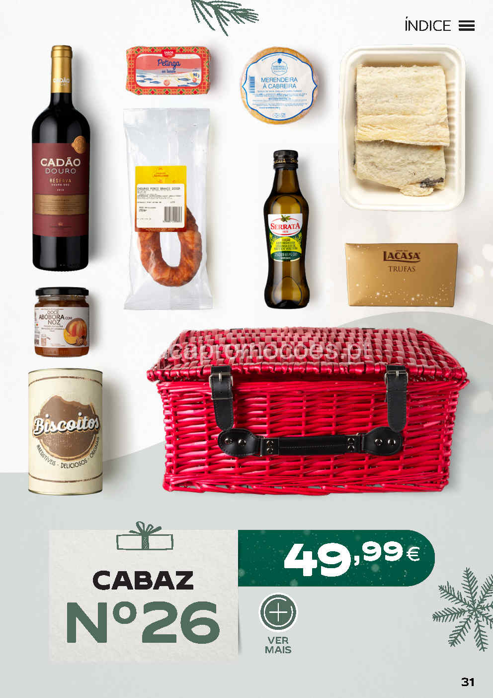 Folheto CONTINENTE Cabazes de Natal Promoções 1 outubro a 6 de janeiro ...