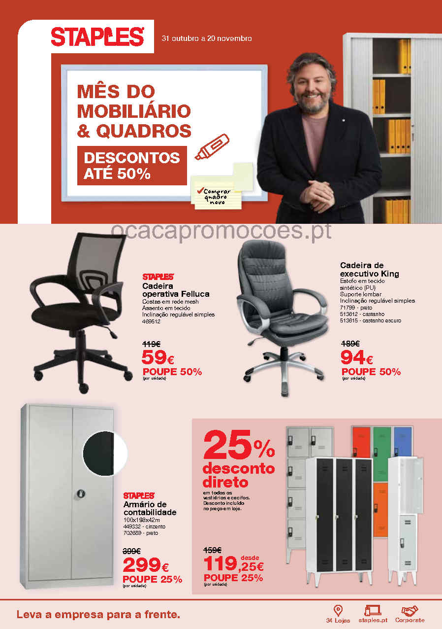 Folheto STAPLES Promoções 31 outubro a 20 novembro - O Caça Promoções