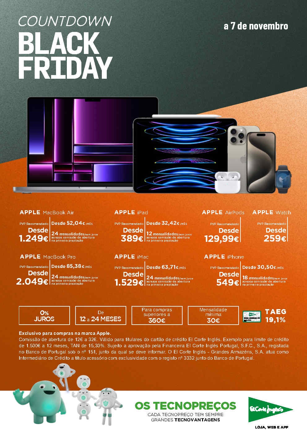 Folheto Black Friday EL CORTE INGLÉS Bazar Promoções 4 a 7 de novembro ...