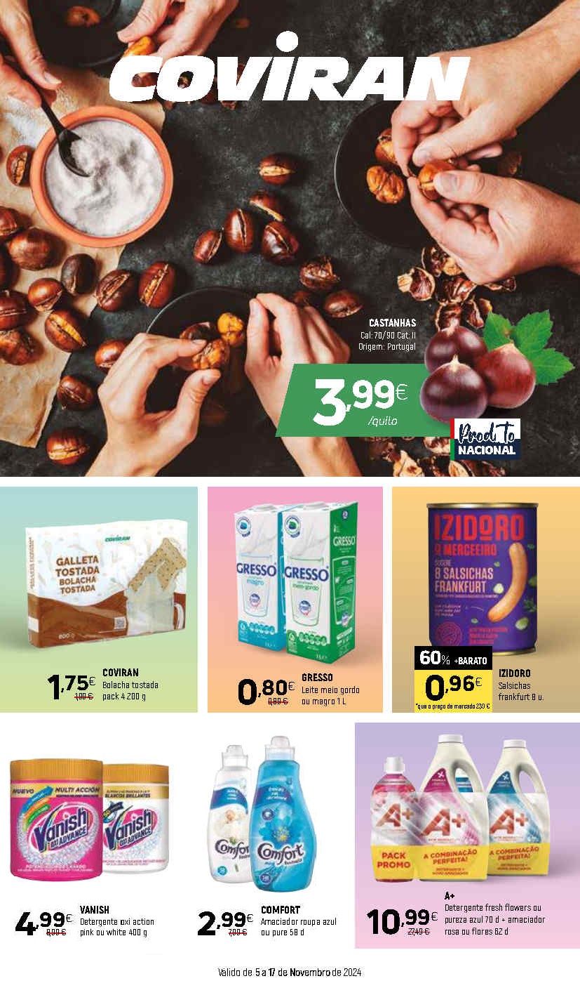 Folheto Supermercados COVIRAN Promoções 5 a 17 de novembro - O Caça ...