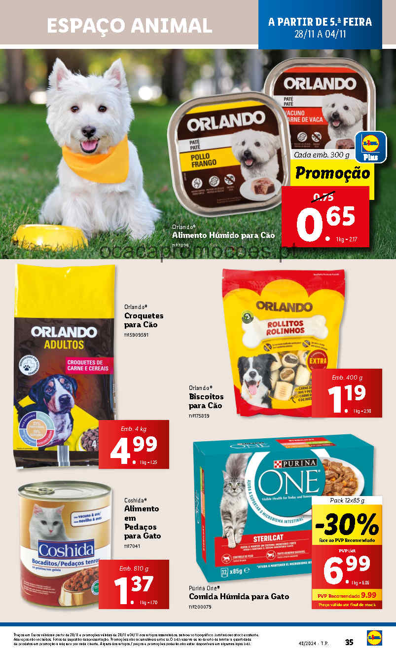 Antevisão Folheto LIDL PETS Promoções 28 novembro a 4 dezembro - O Caça ...
