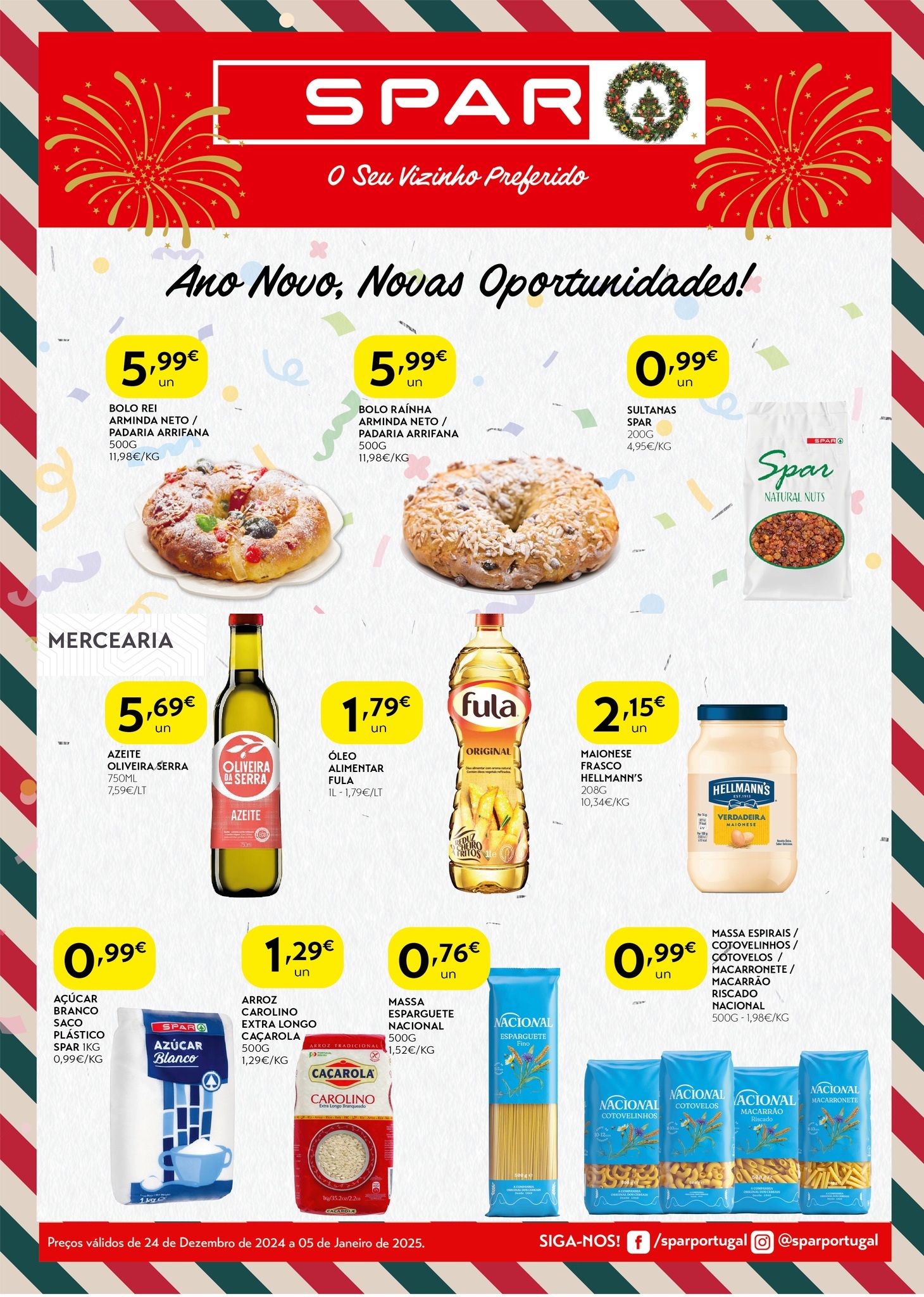 Folheto SPAR Promoções 24 dezembro a 5 janeiro - O Caça Promoções