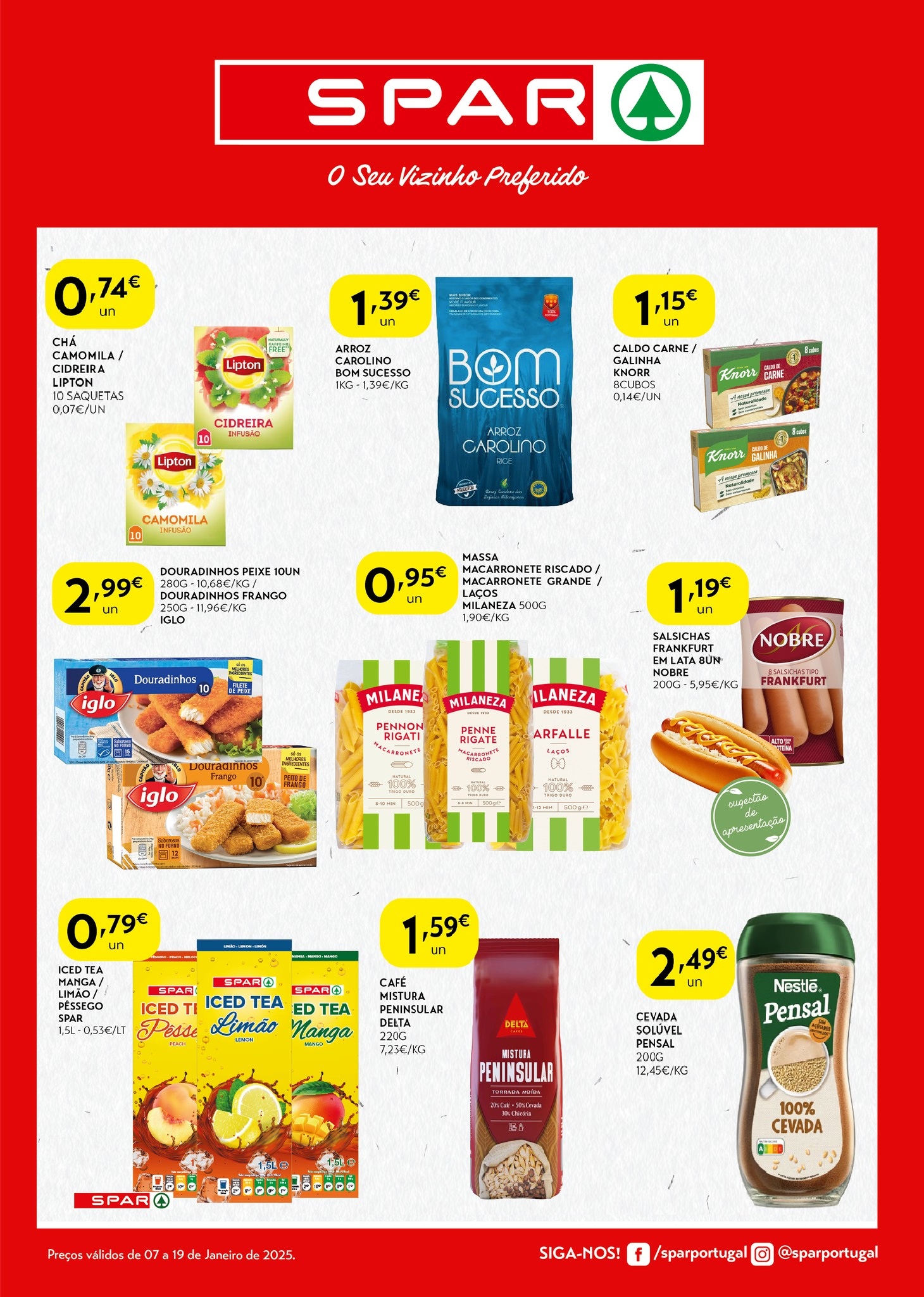 Folheto SPAR Promoções 7 a 19 de janeiro - O Caça Promoções