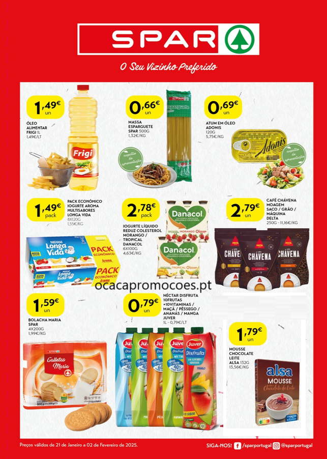 Folheto SPAR Promoções 21 janeiro a 2 fevereiro - O Caça Promoções