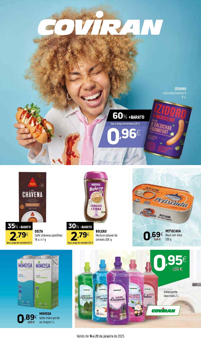 Folheto Supermercados COVIRAN Promoções 14 a 26 de janeiro - O Caça ...