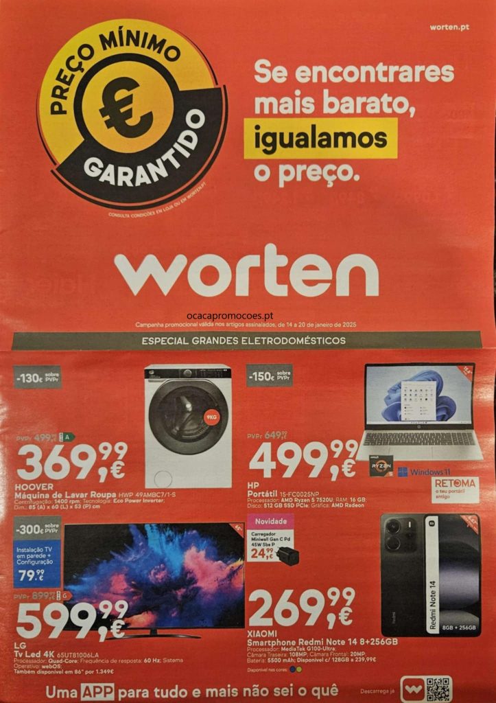 Folheto WORTEN Promoções 14 a 20 de janeiro - O Caça Promoções
