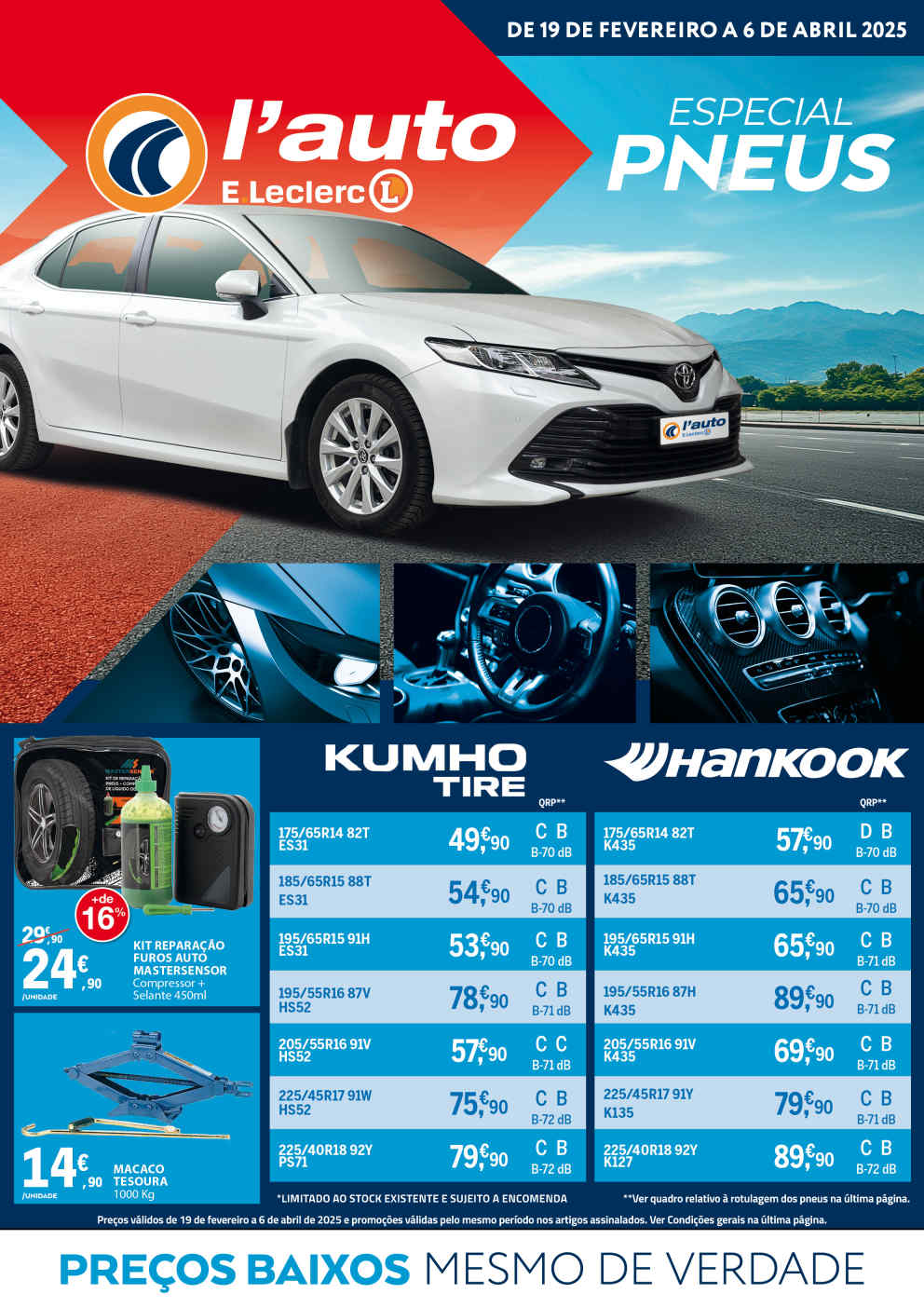 Folheto E LECLERC AUTO Promoções 19 fevereiro a 6 abril - O Caça Promoções