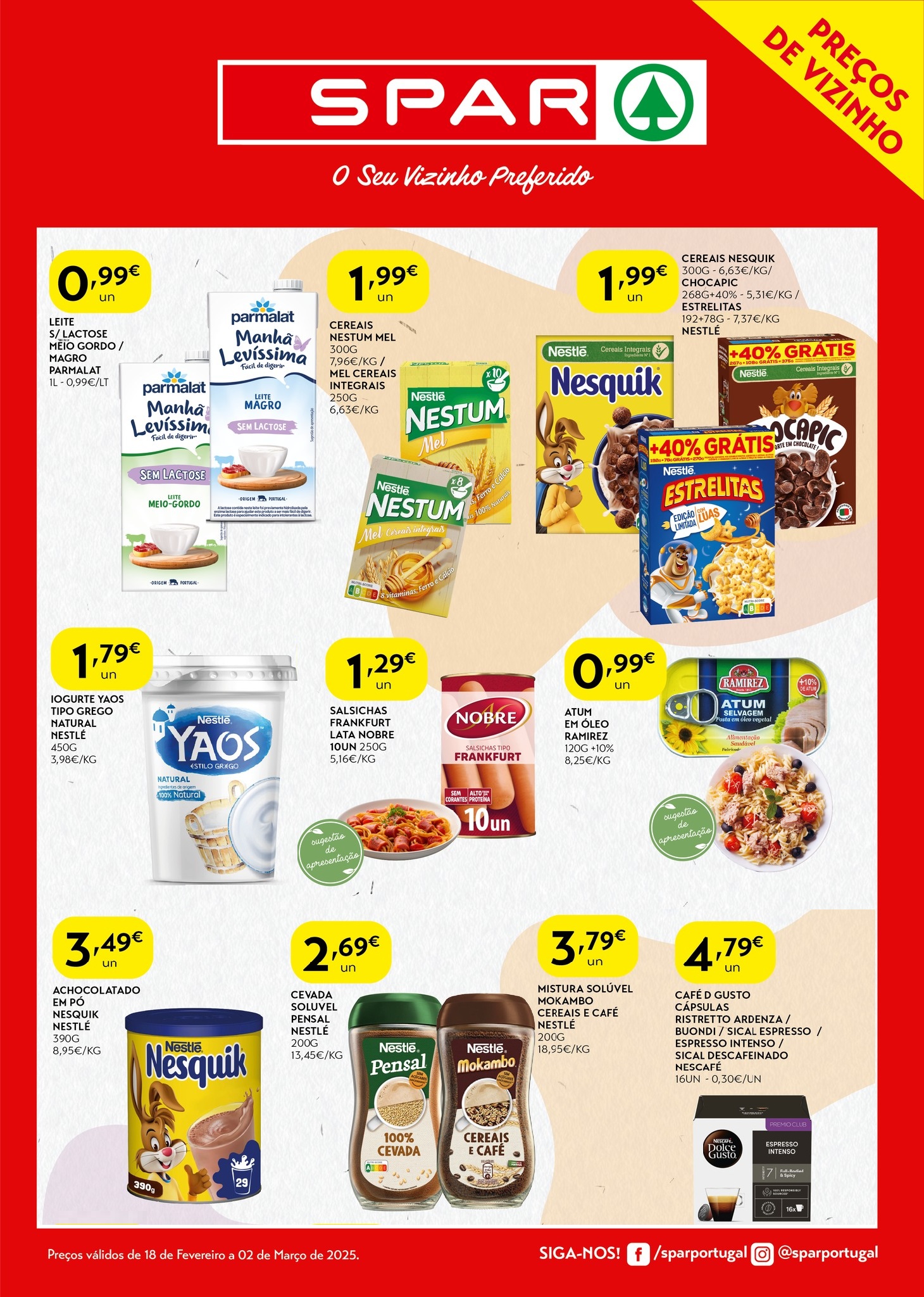 Folheto SPAR Promoções 18 fevereiro a 2 março - O Caça Promoções