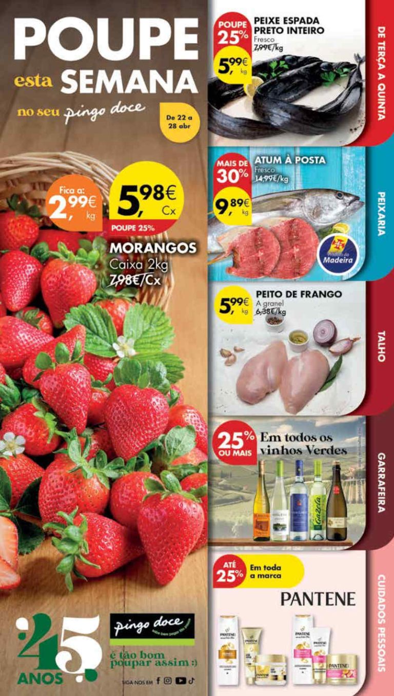 Antevisão Folheto PINGO DOCE Madeira Promoções 22 a 28 de abril - O ...