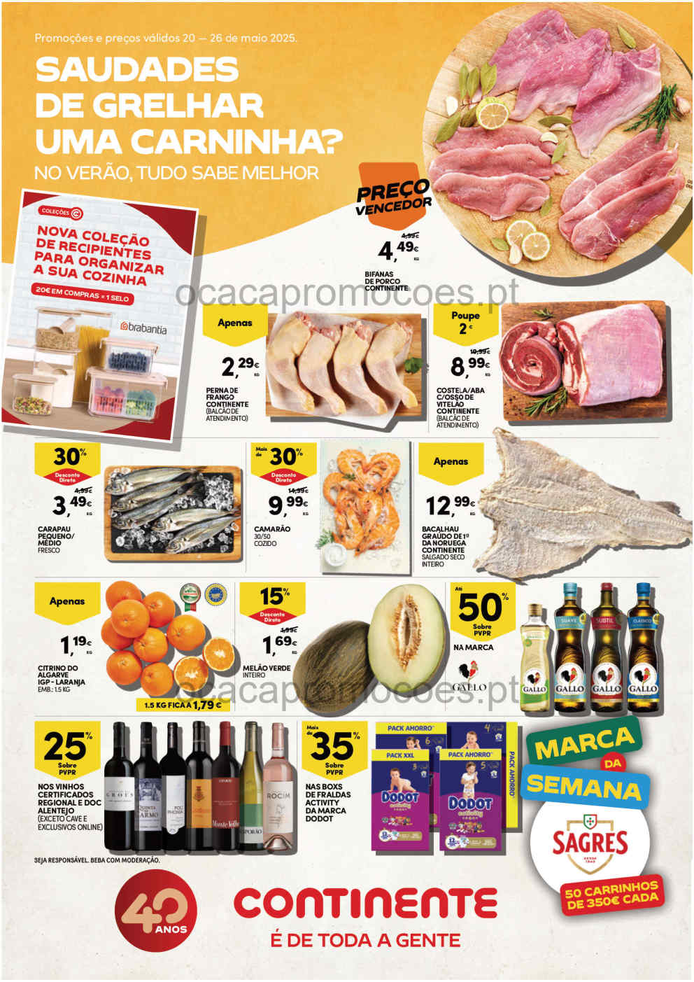 Antevisão Folheto CONTINENTE Modelo Promoções 20 a 26 de maio - O Caça ...