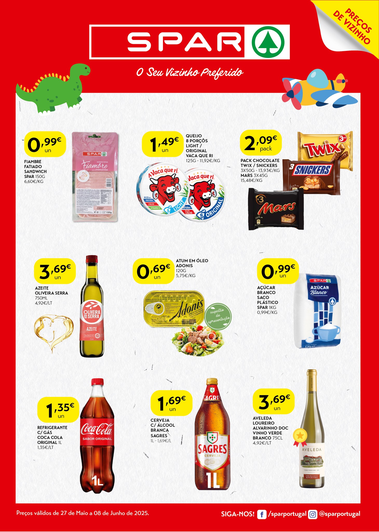Folheto Supermercados SPAR Promoções 27 maio a 8 junho - O Caça Promoções