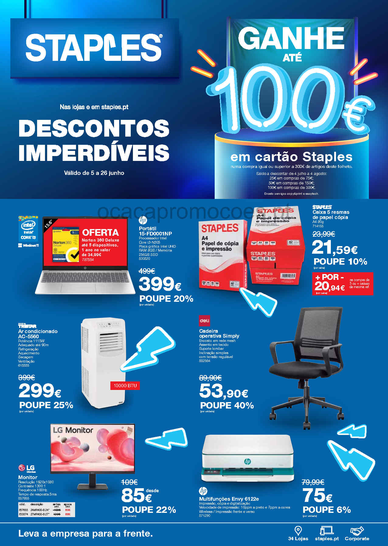 Antevisão Folheto STAPLES Promoções 5 de junho a 26 de junho - O Caça ...