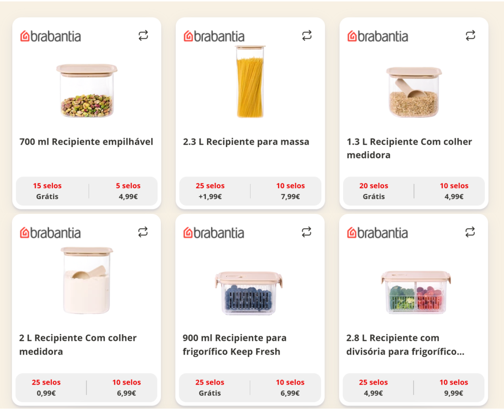 CONTINENTE: Nova campanha com selos! Agora recipientes de organização ...