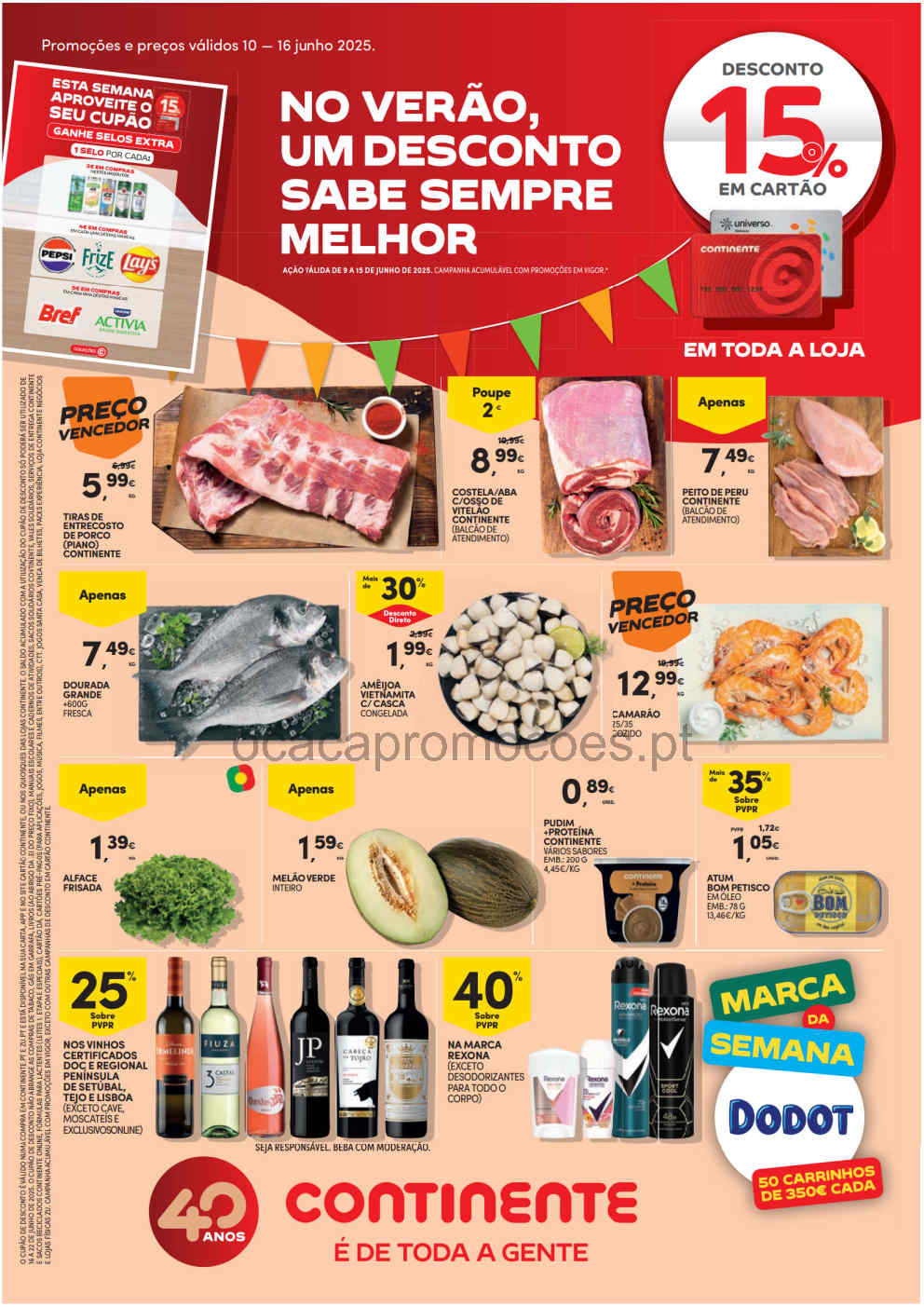 Antevisão Folheto CONTINENTE Hiper Promoções 10 a 16 de junho - O Caça ...