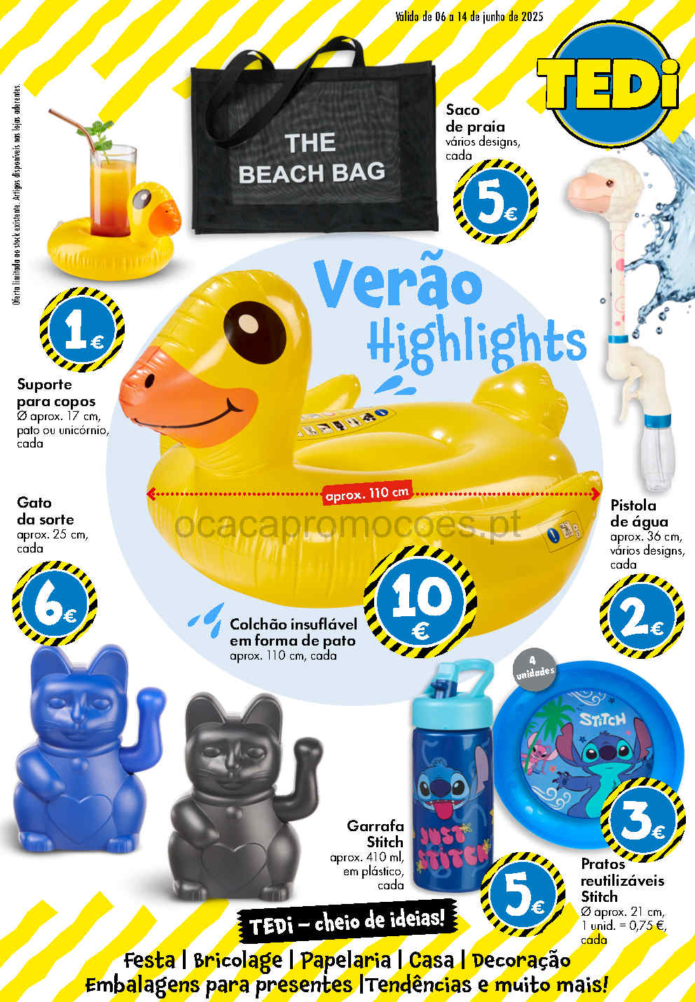 Folheto TEDI Bazar Verão Promoções 6 a 14 de junho - O Caça Promoções