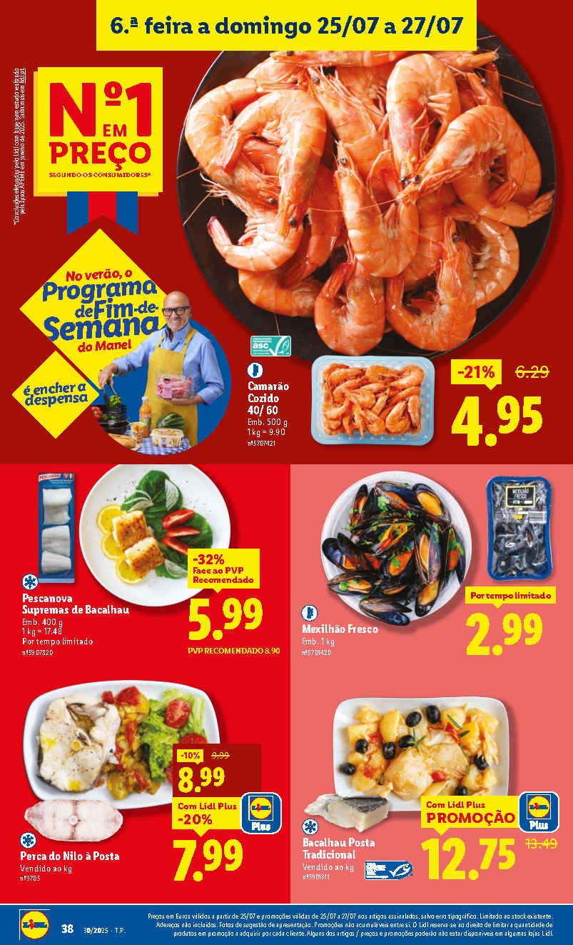 Folheto LIDL Fim de Semana Promoções 25 a 27 de julho - O Caça Promoções
