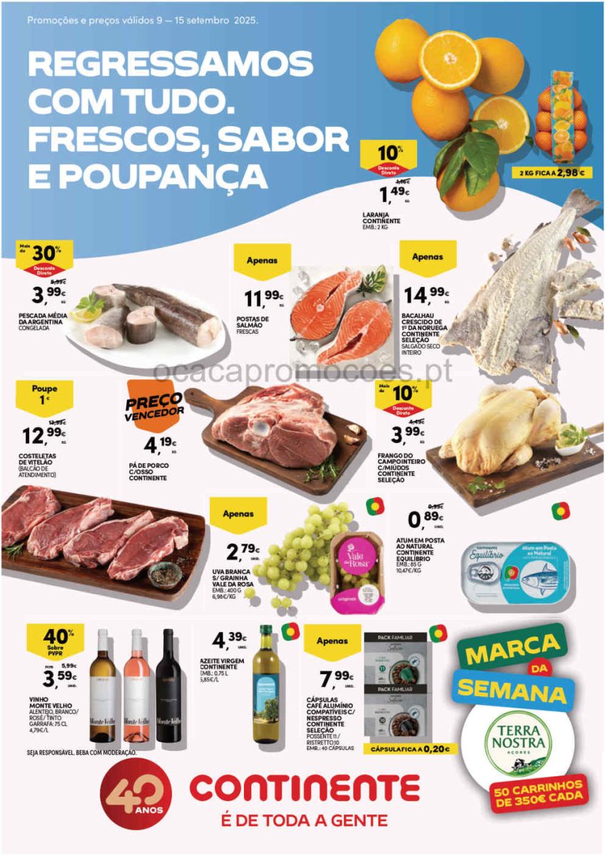 Folheto Continente - Antevisão Promoções 9 a 15 de setembro - O Caça ...