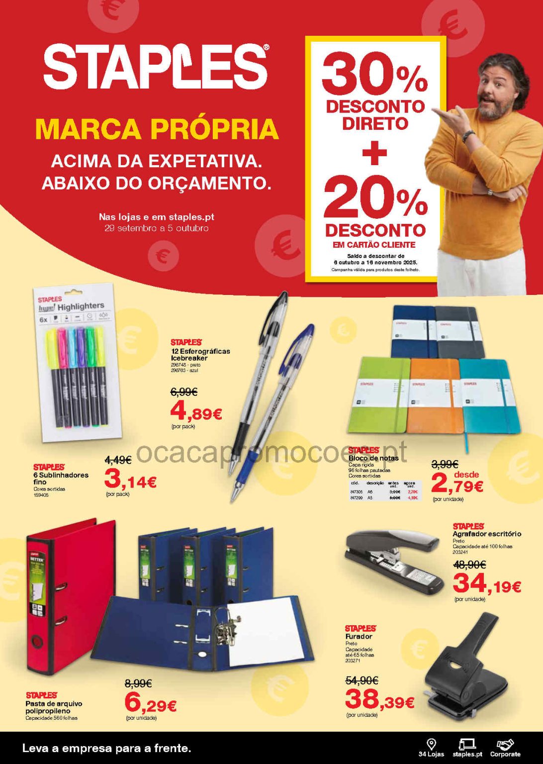 Folheto Staples Promoções 29 setembro a 5 outubro - O Caça Promoções