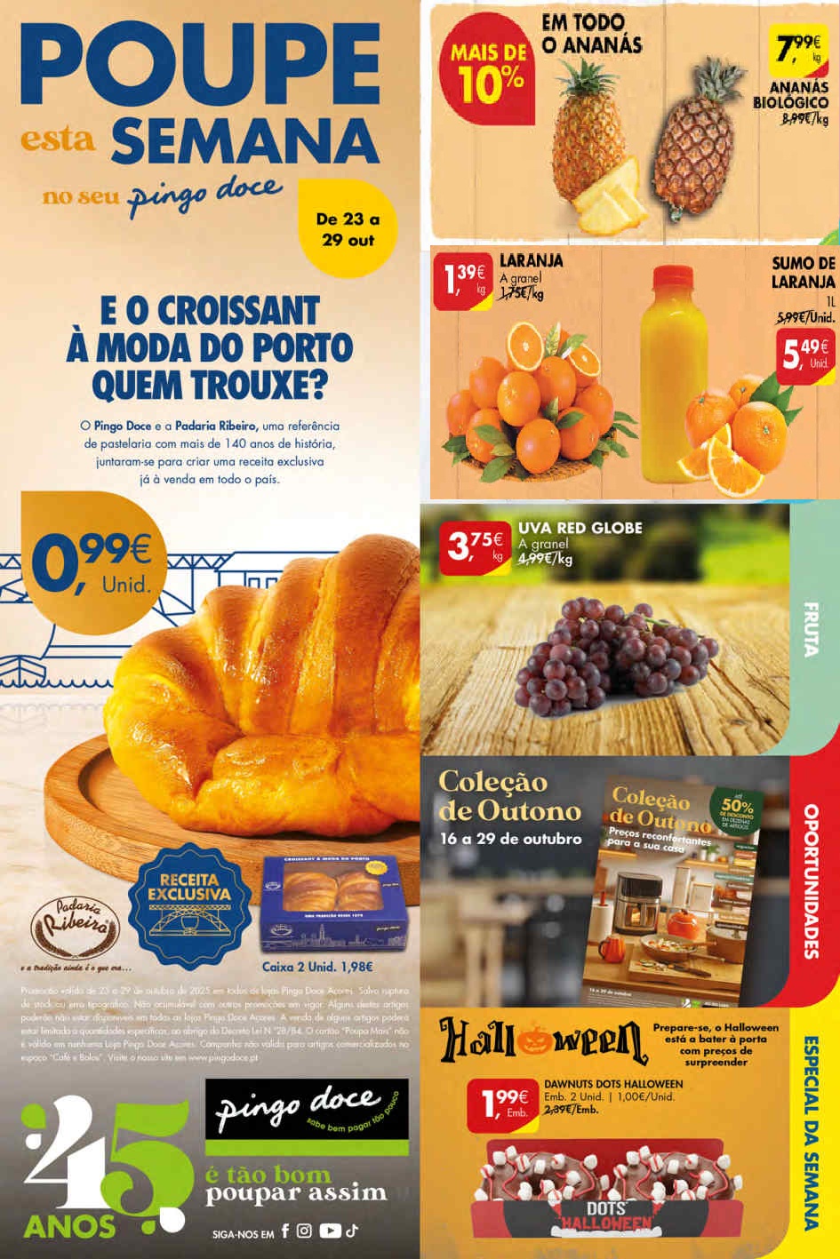 Antevisão Folheto Pingo Doce Açores Promoções 25 a 29 de outubro - O ...
