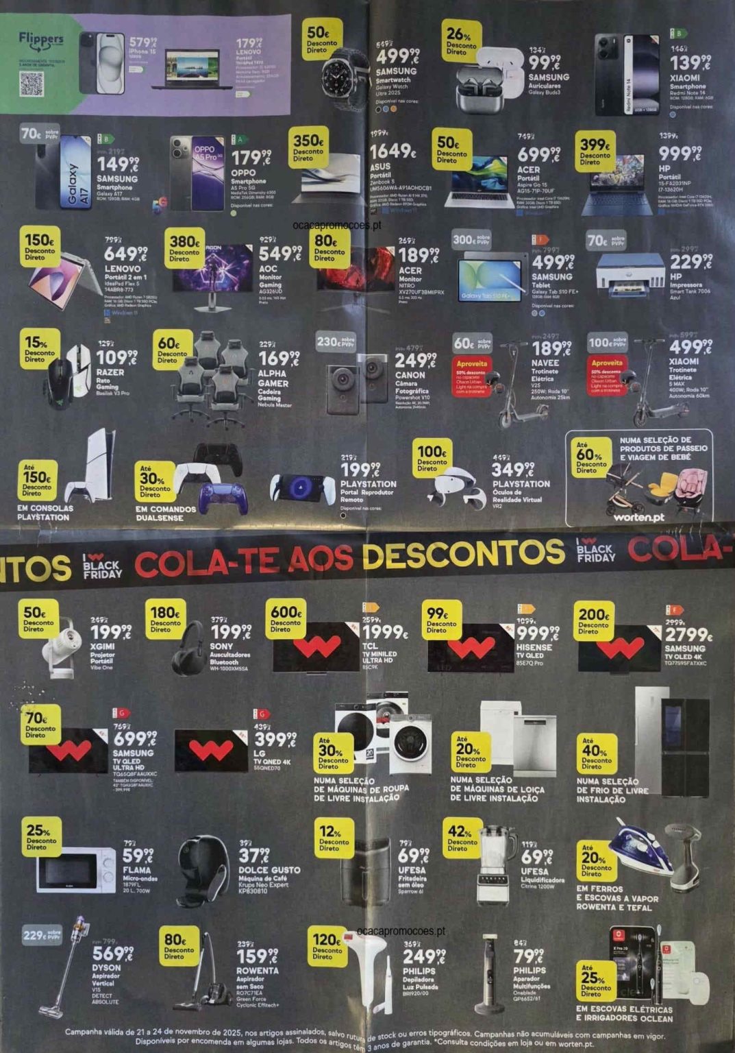Folheto Worten Black Friday - Antevisão Promoções 21 a 24 de novembro ...