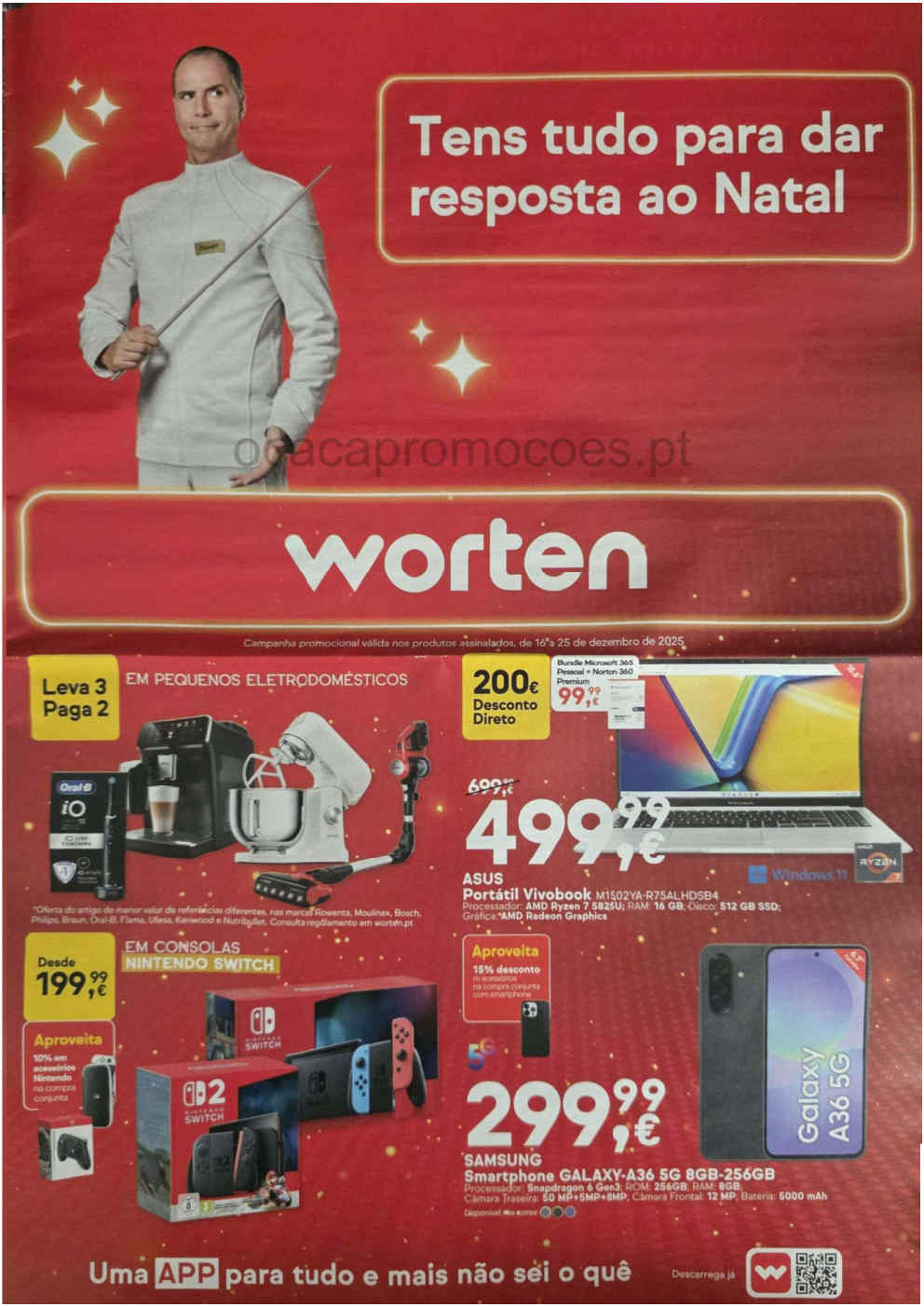Folheto Worten - Antevisão Promoções 18 a 25 de dezembro - O Caça Promoções