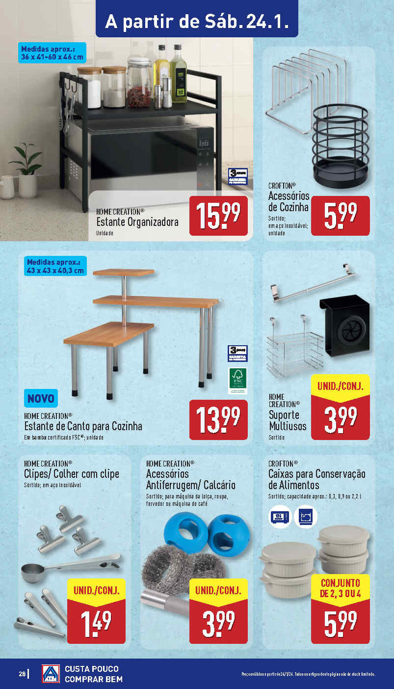 Folheto Aldi Cozinha - Antevisão Bazar Promoções 24 a 25 de janeiro - O ...