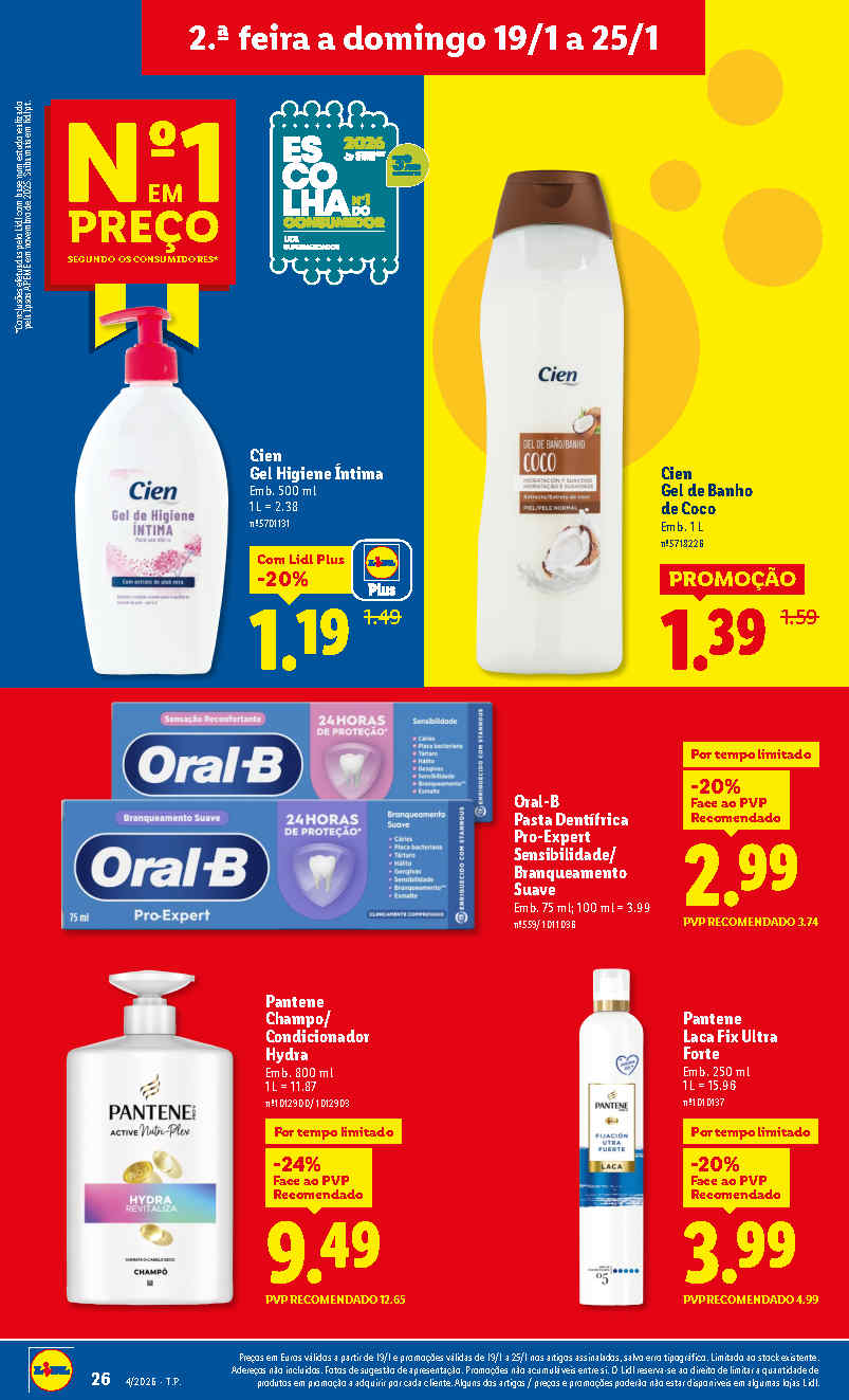 Folheto Lidl Higiene e Limpeza - Antevisão Promoções de 19 a 29 janeiro ...